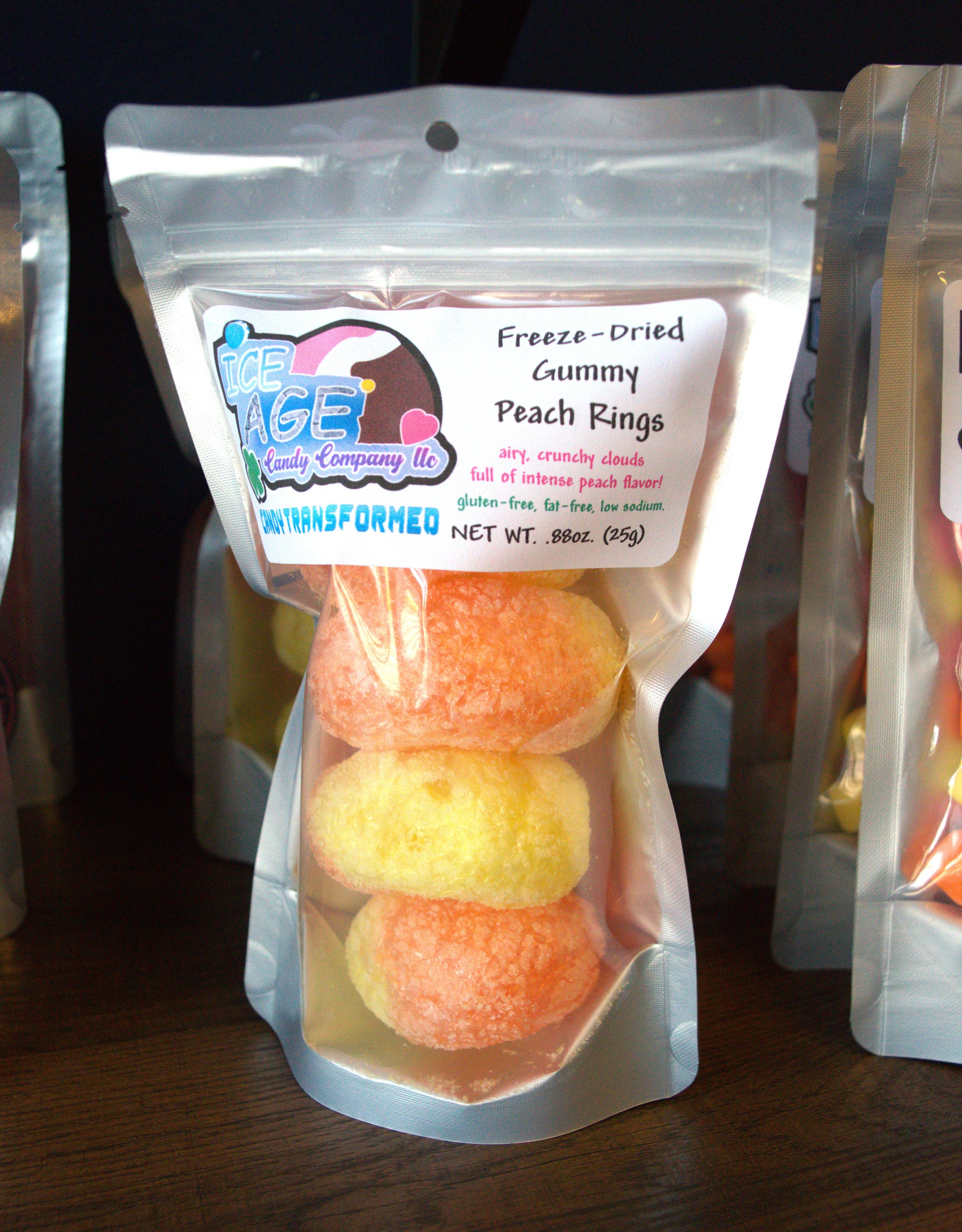 Freeze Dried Peach Rings | A&M Sweets